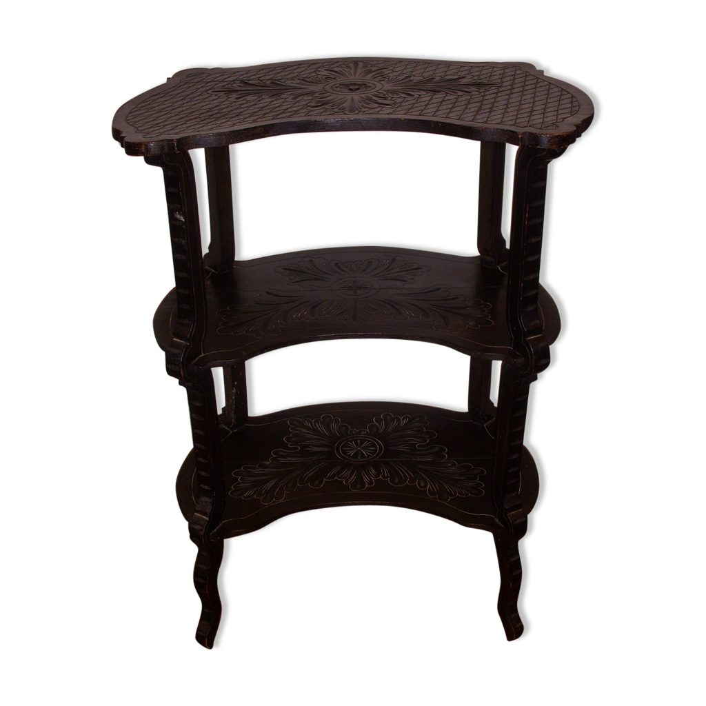 Console rognon époque Napoleon lll bois noirci | Selency