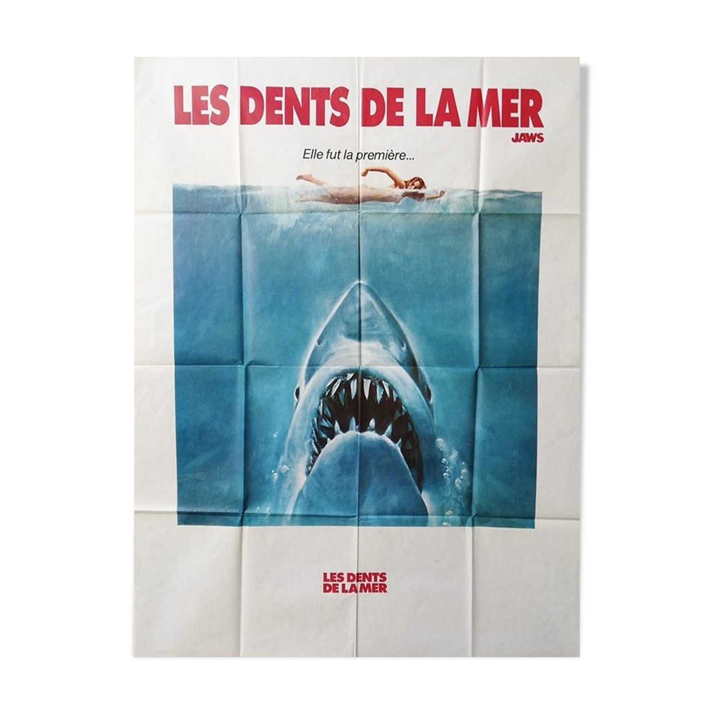 very rare original preventive poster of 1975 jaws jaws 120x160 cm ...