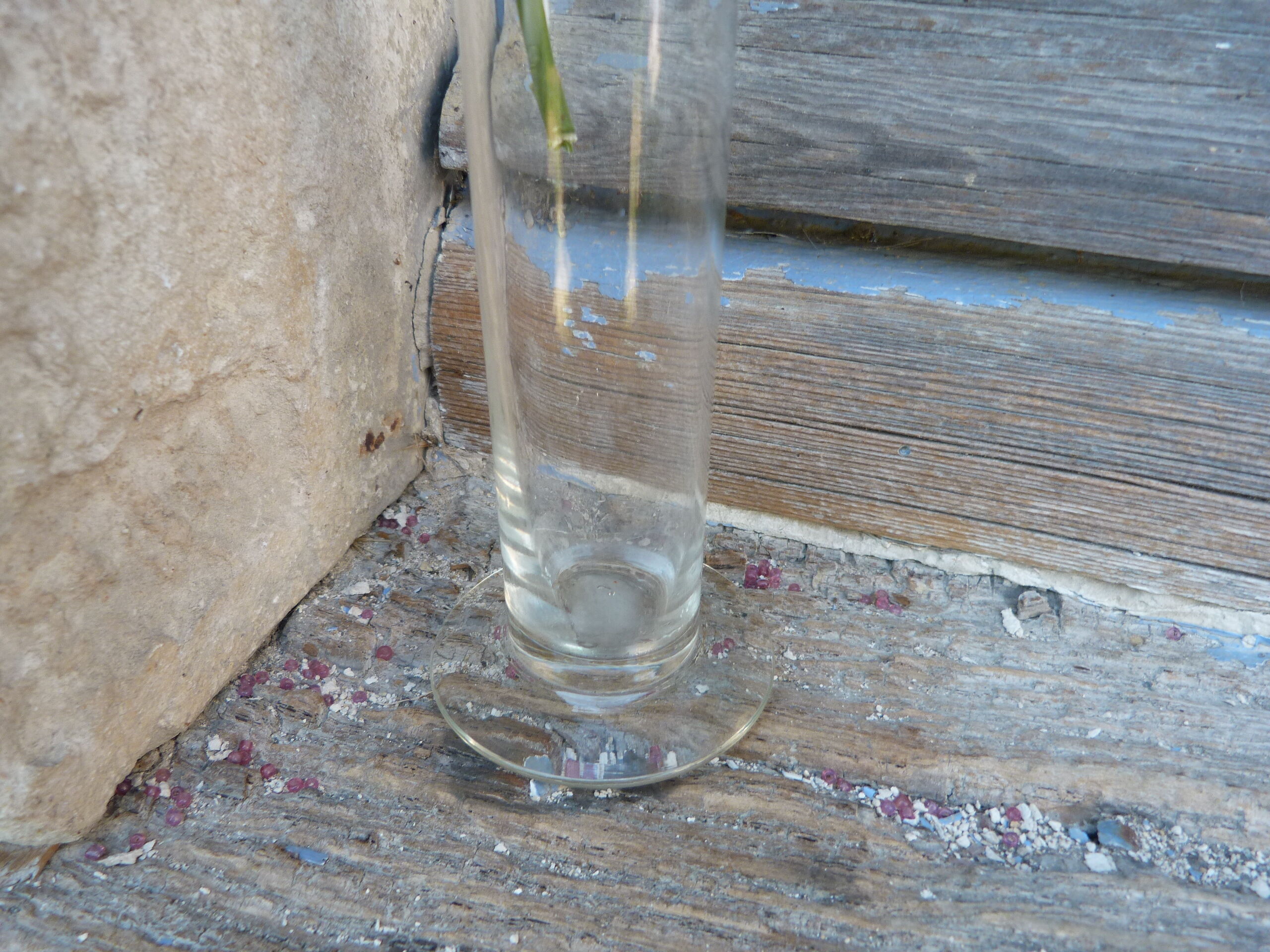 Vase soliflore ancien tube en verre verseur chimie | Selency