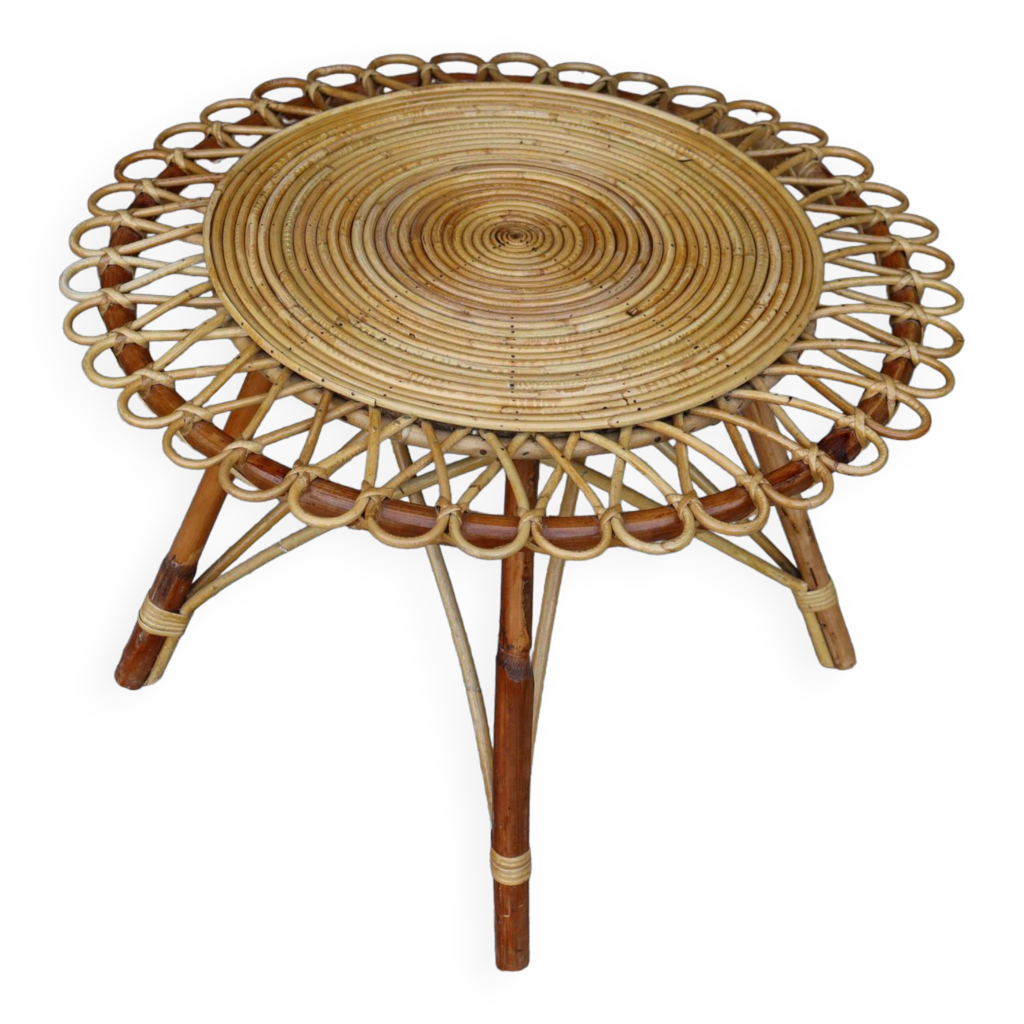 Table basse rotin | Selency