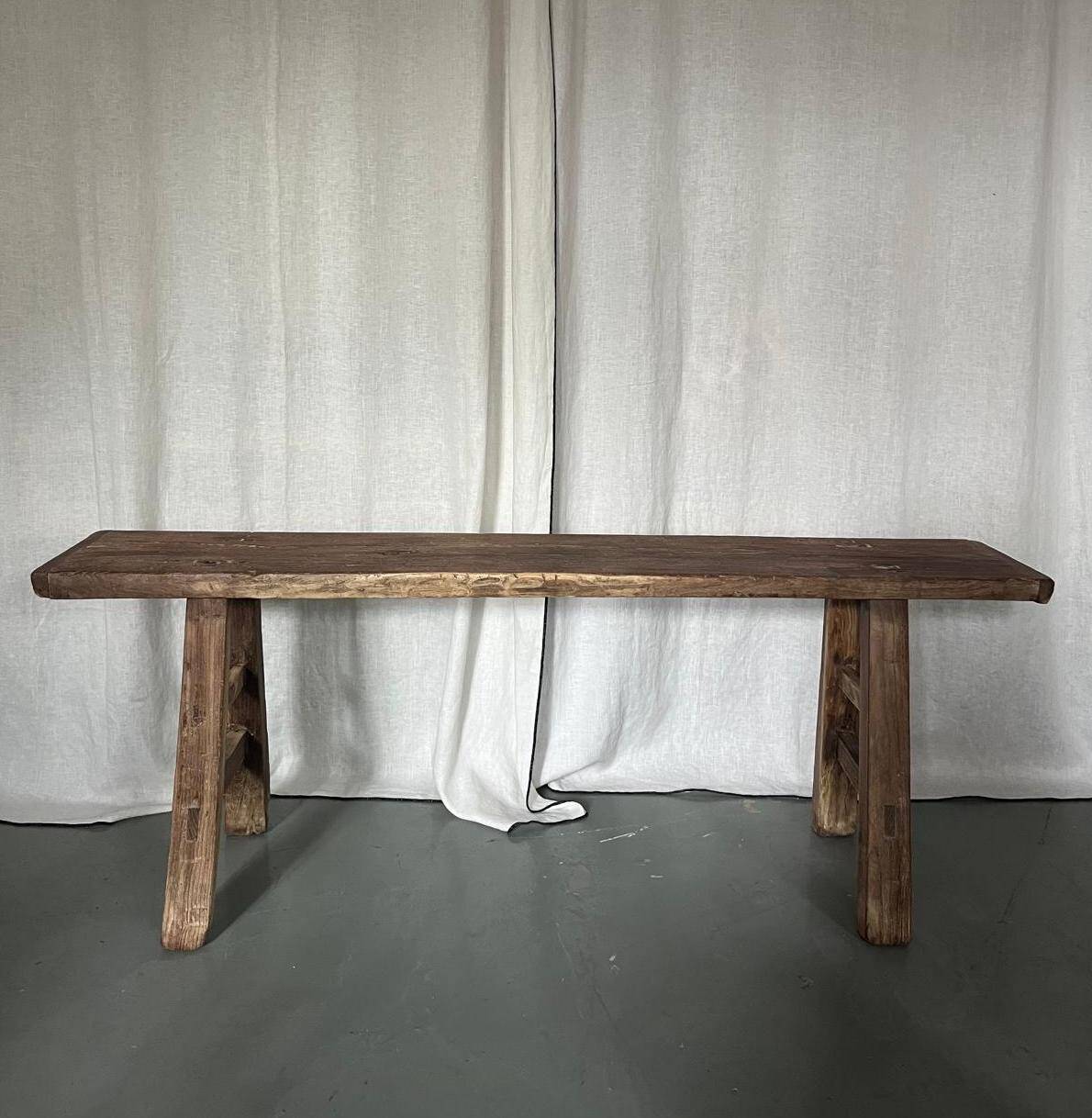 Banc Rustique en bois d'orme | Selency