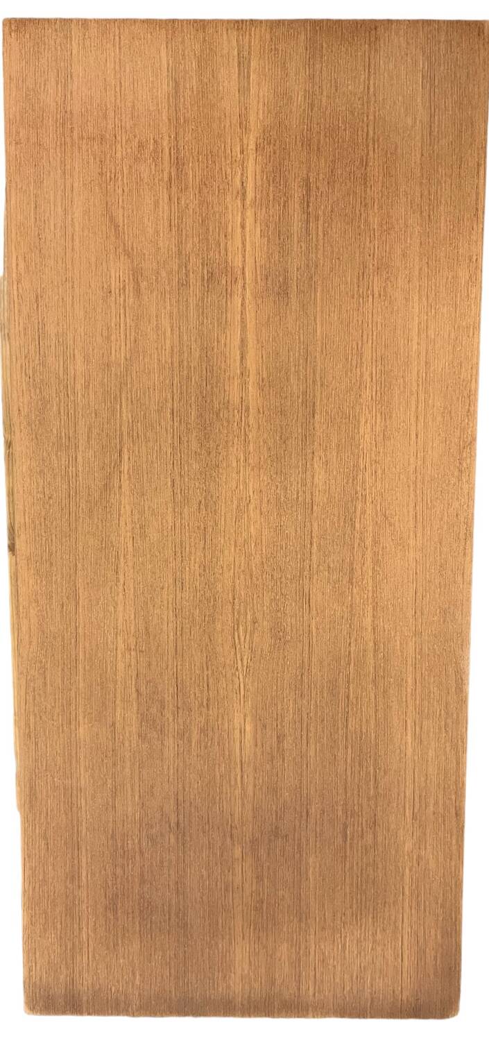 Table ronde à manger JLR pied tulipe plateau bois avec rallonge | Selency