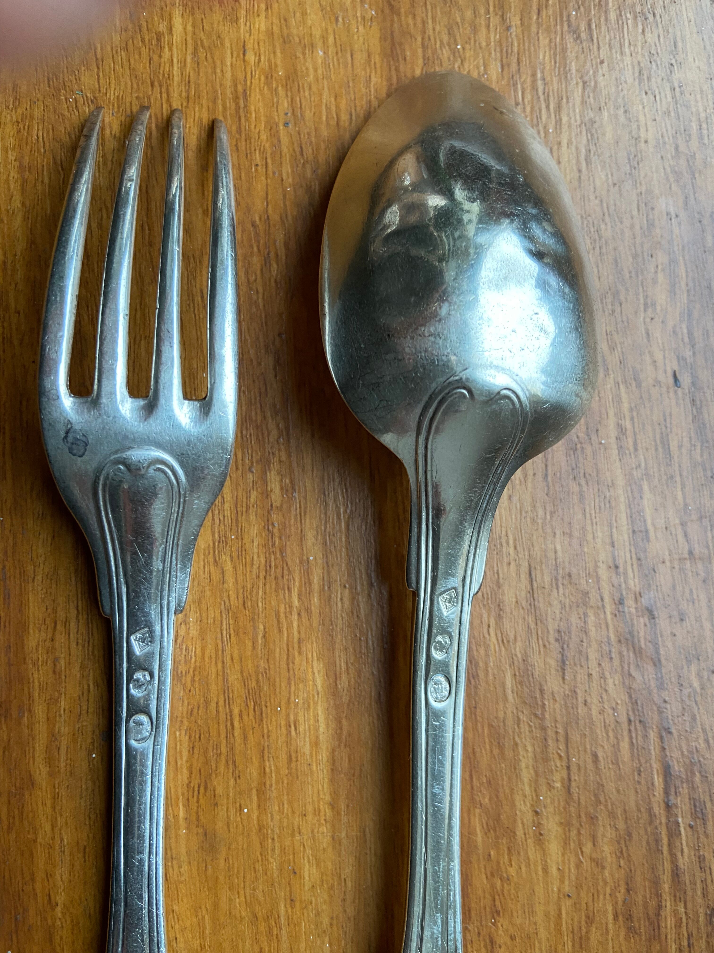 Couvert argent massif fermiers généraux | Selency