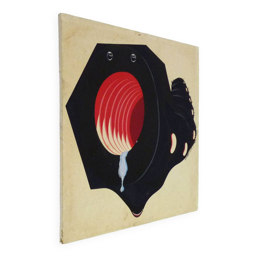 Sérigraphie Bruco Allarmato par Armando Testa, années 70 | Selency