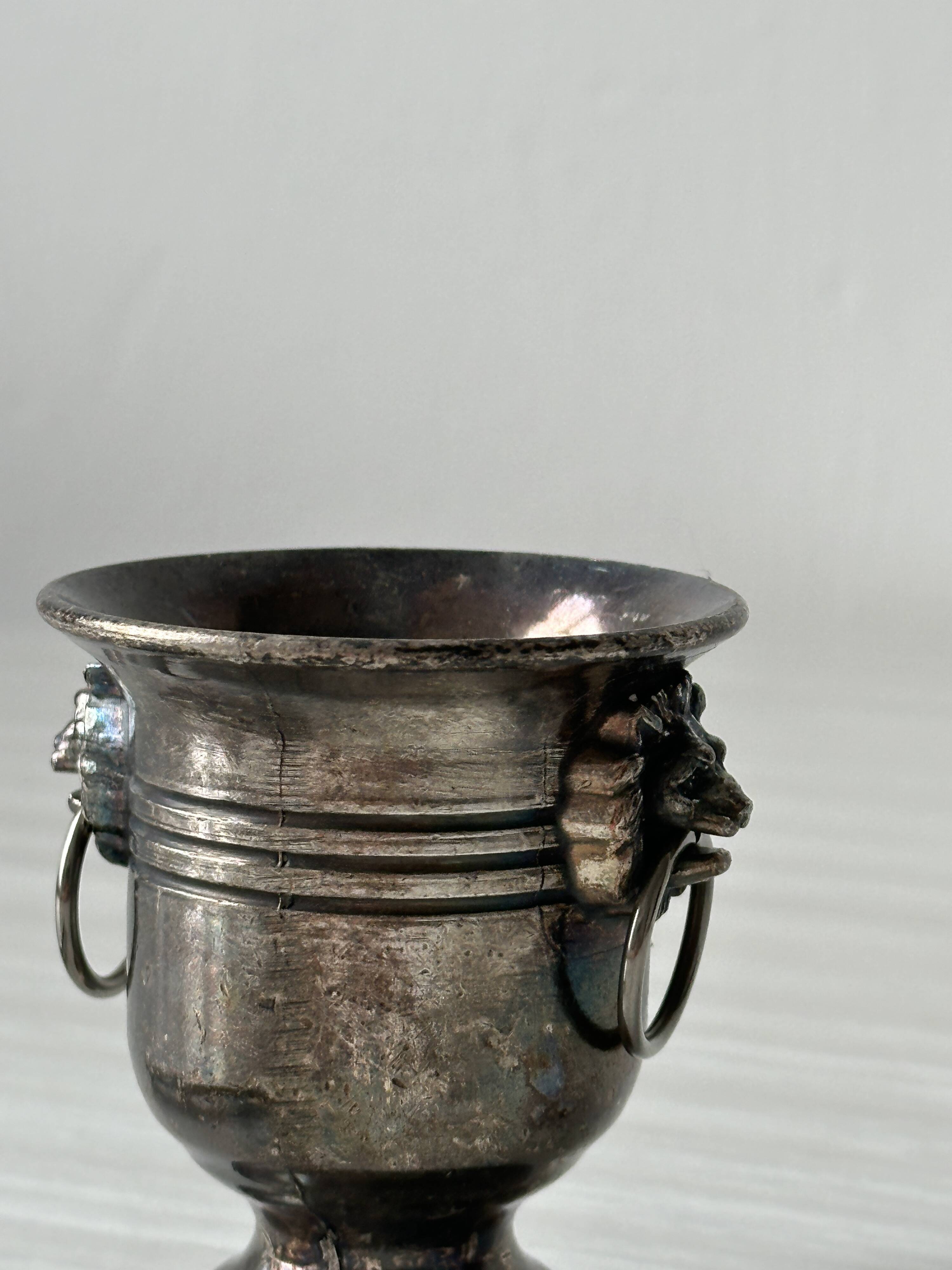 Petit mortier et son pilon en métal | Selency