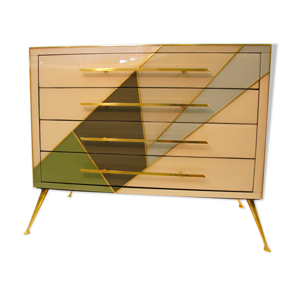 Commode en verre Murano, XXe siècle | Selency