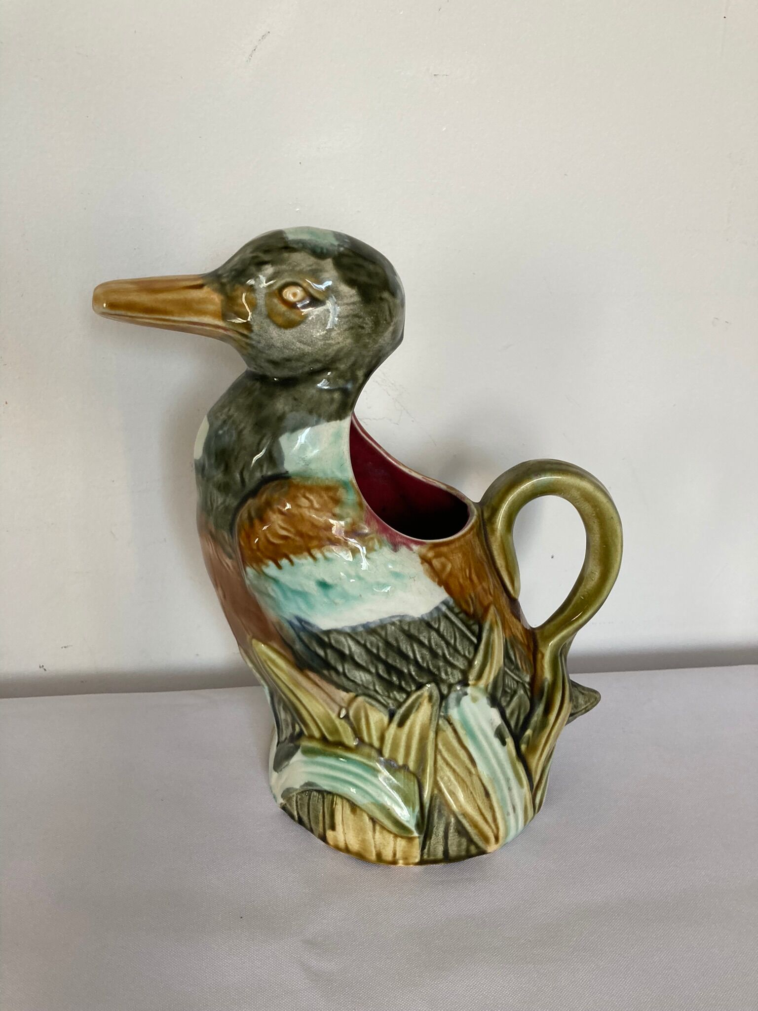 Pichet canard barbotine Onnaing XXème | Selency