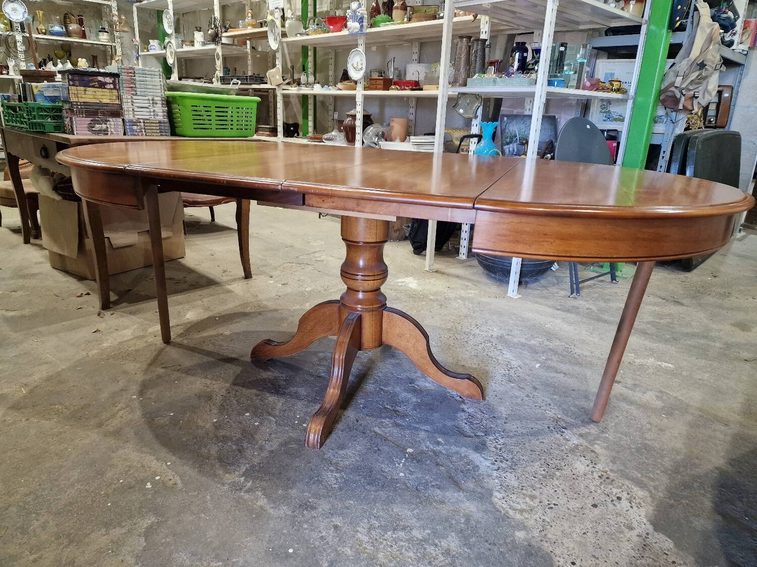 Table Ronde Extensible en Chêne Massif – Style Classique & | Selency