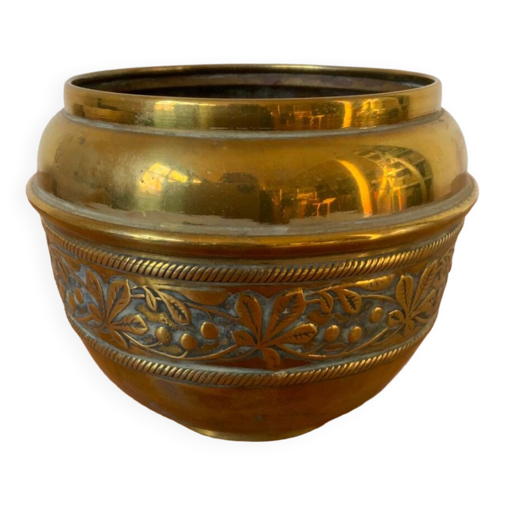 Cache pot en laiton | Selency