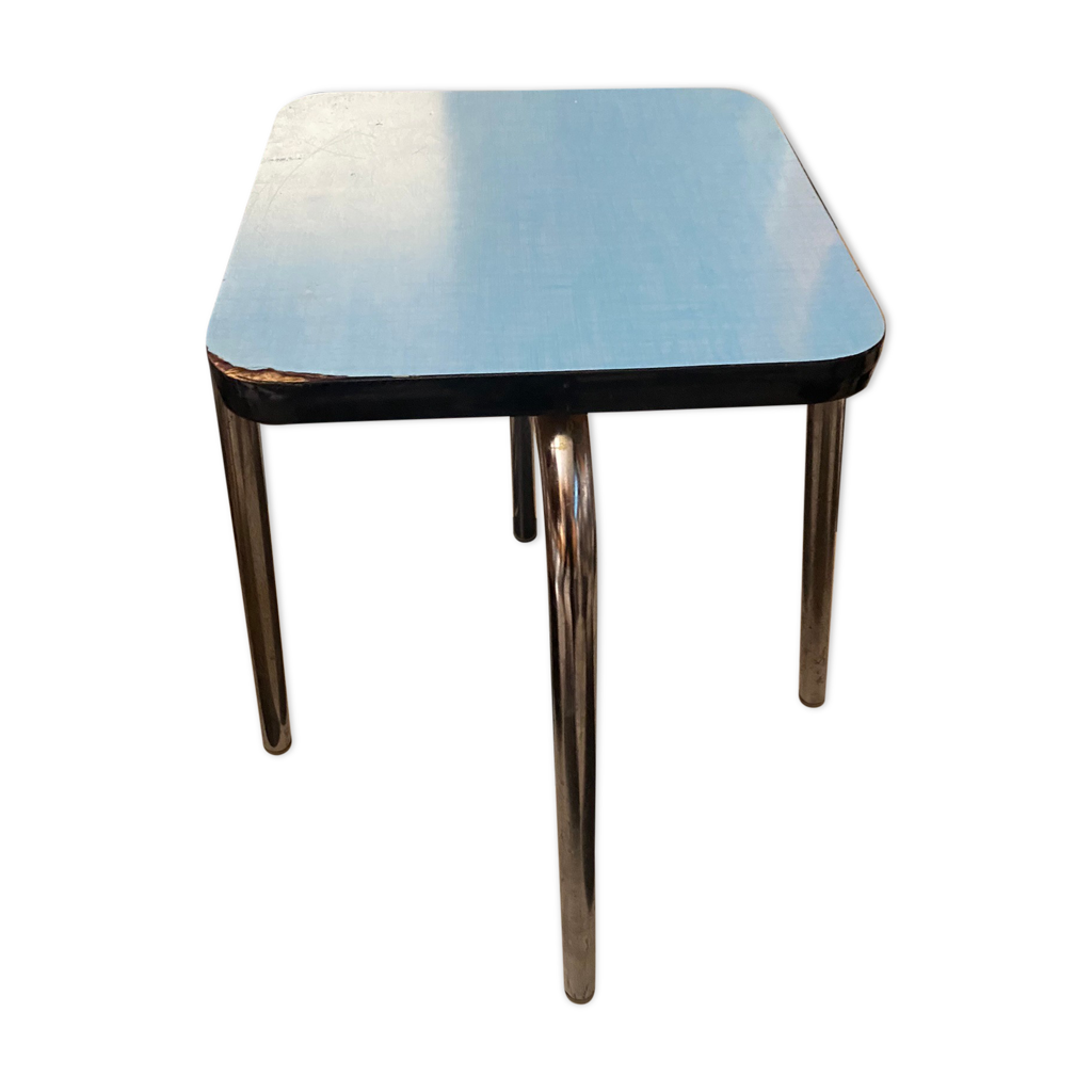 Table en Formica bleue des années 60 | Selency
