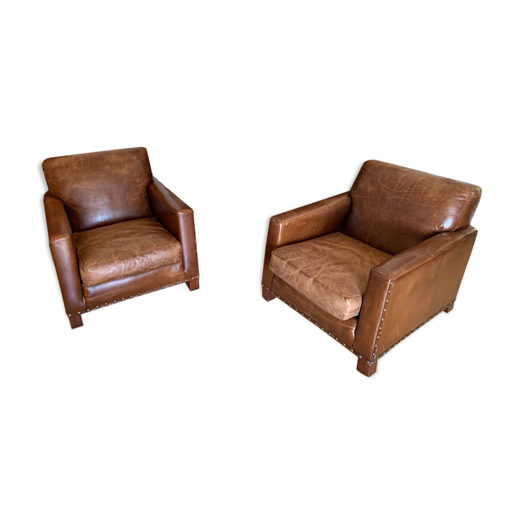 Ralph lauren leather club chair store