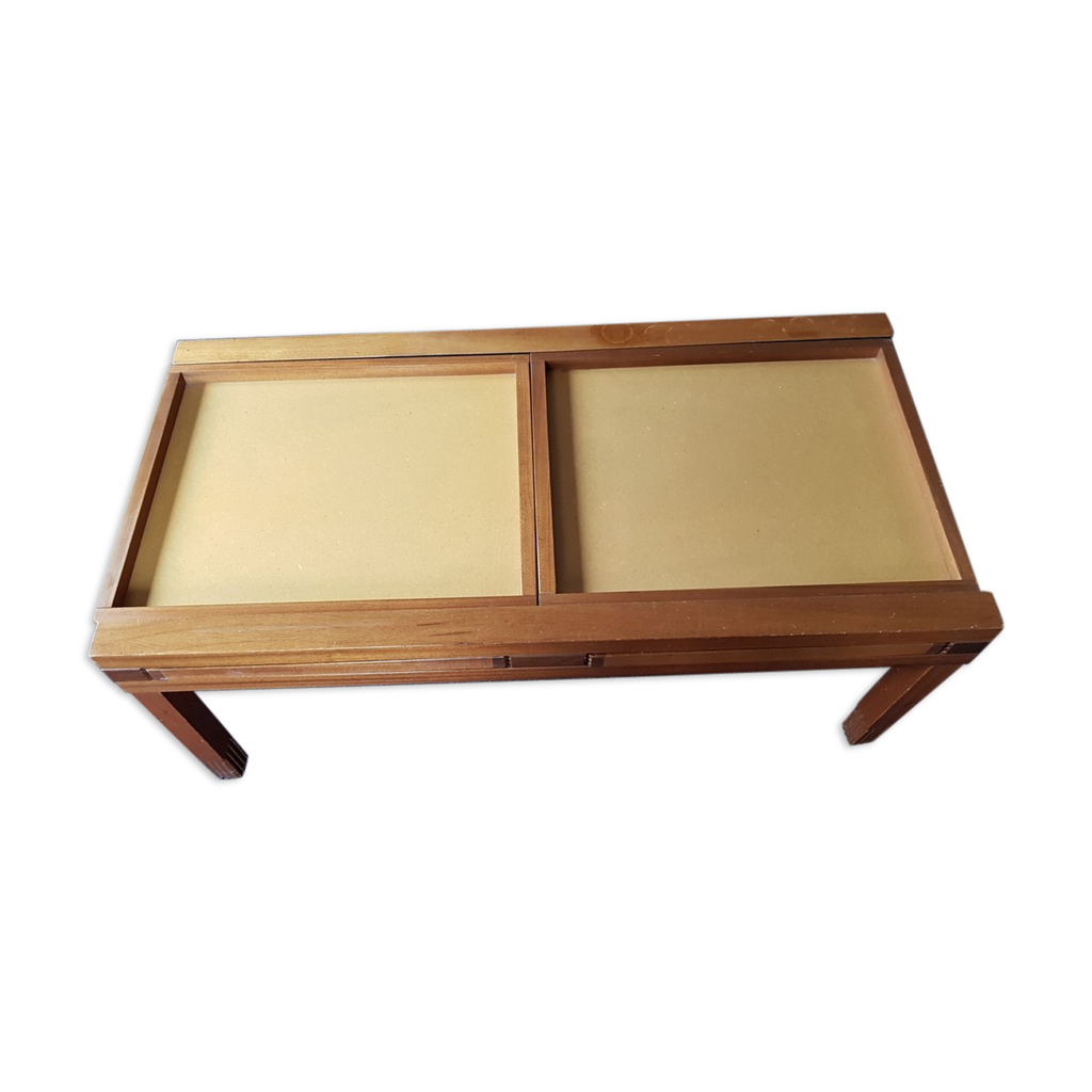 Table basse en bois modulable et transformable en table salle à manger ...