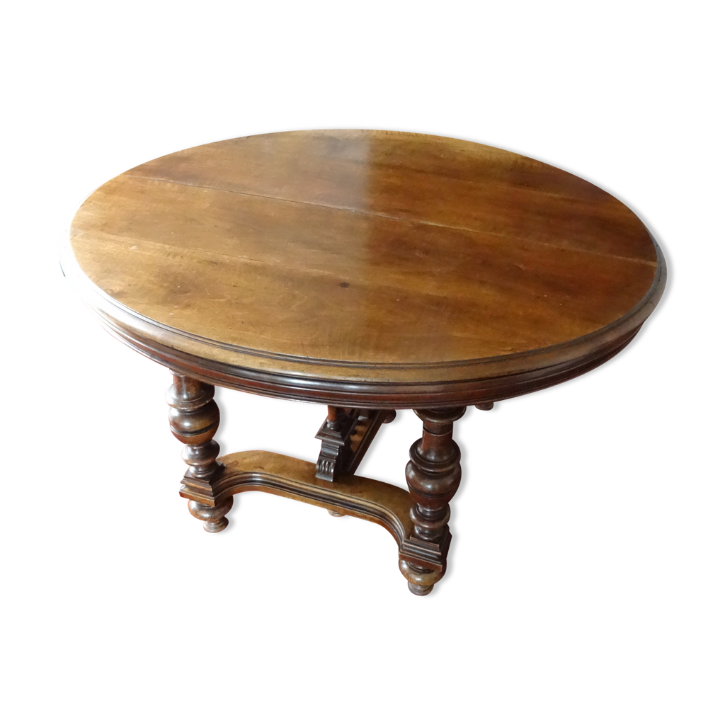 Table ancienne extensible en bois massif | Selency