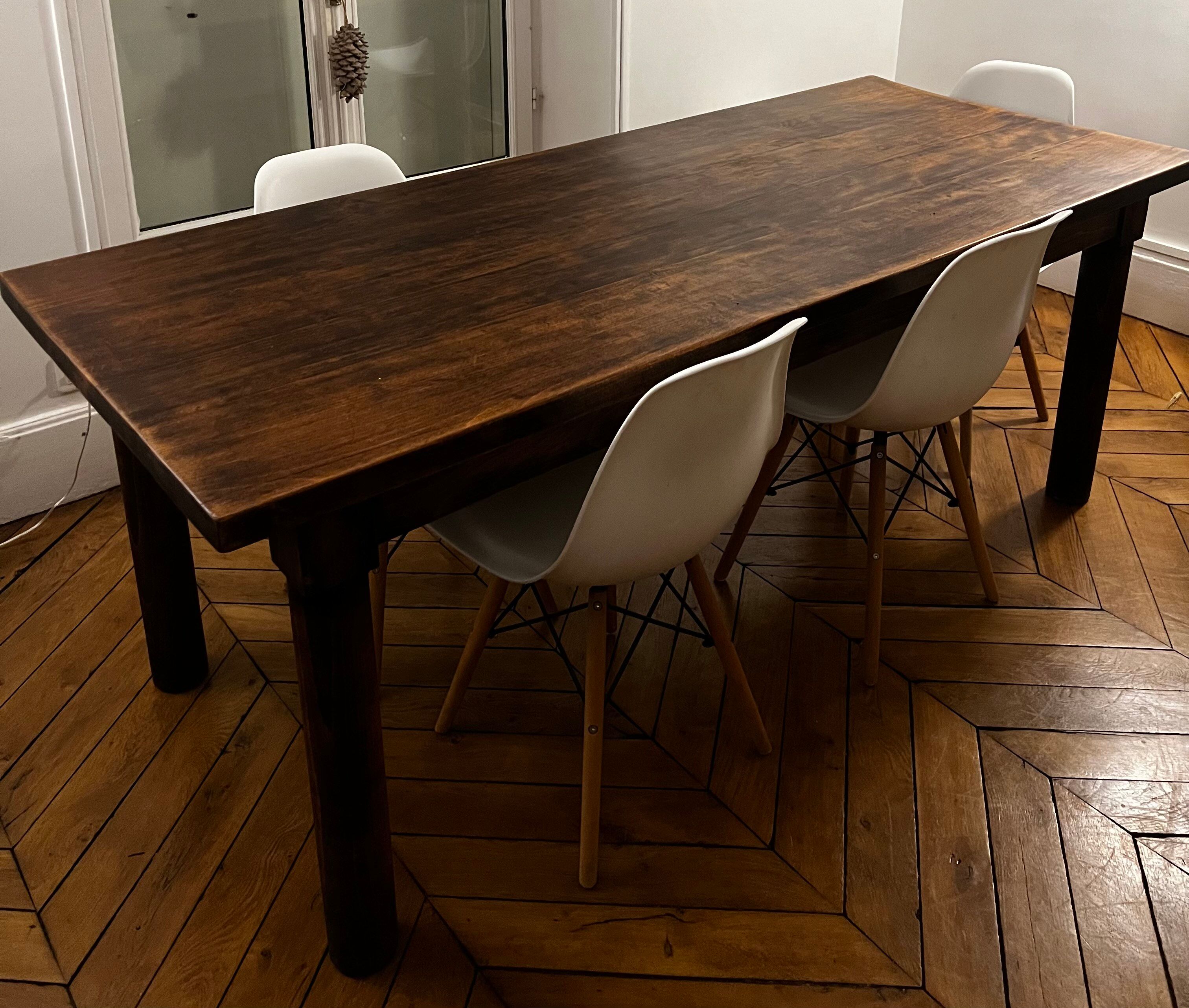 Table de campagne en orme massif | Selency