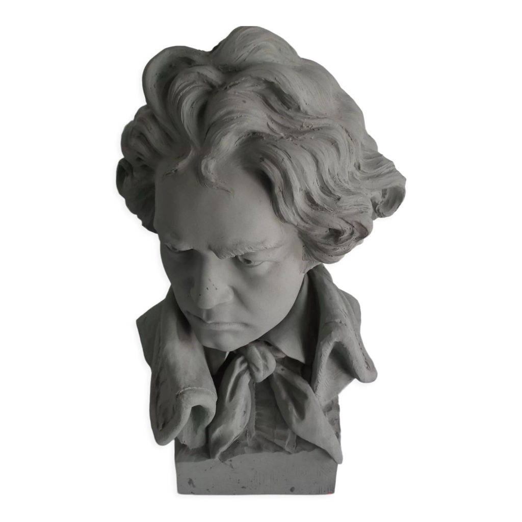 Buste terre cuite de beethoven signé lorenzi | Selency