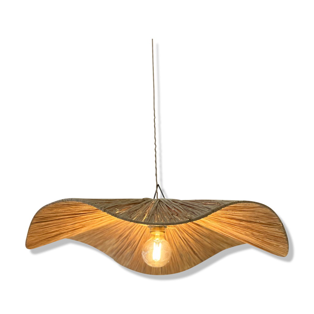 Suspension fleur vague en raphia oda - l d75 cm | Selency