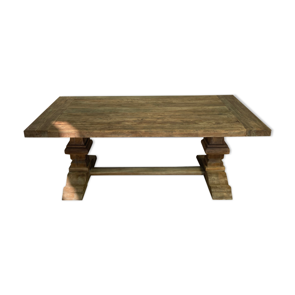 Table monastère chêne massif 200 x 100 cm | Selency