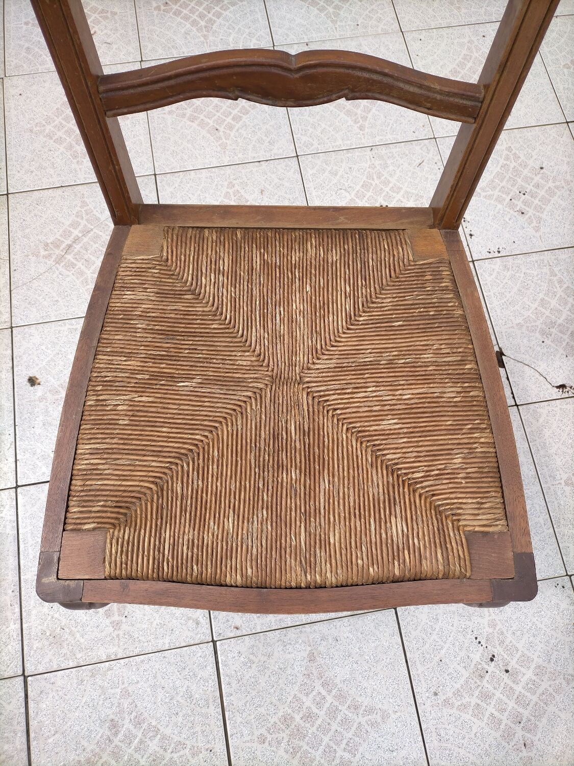 6 chaises,assises en paille | Selency