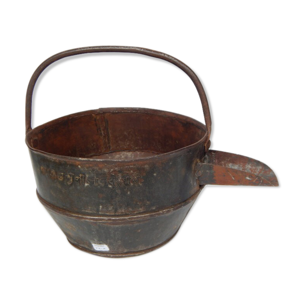Pot a eau ancien metal fer water pot 660g Inde | Selency
