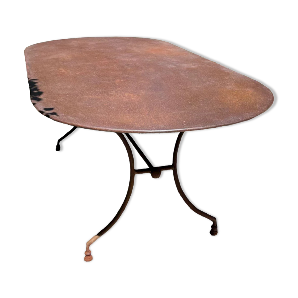 Table de jardin en fer forgé artisanal | Selency