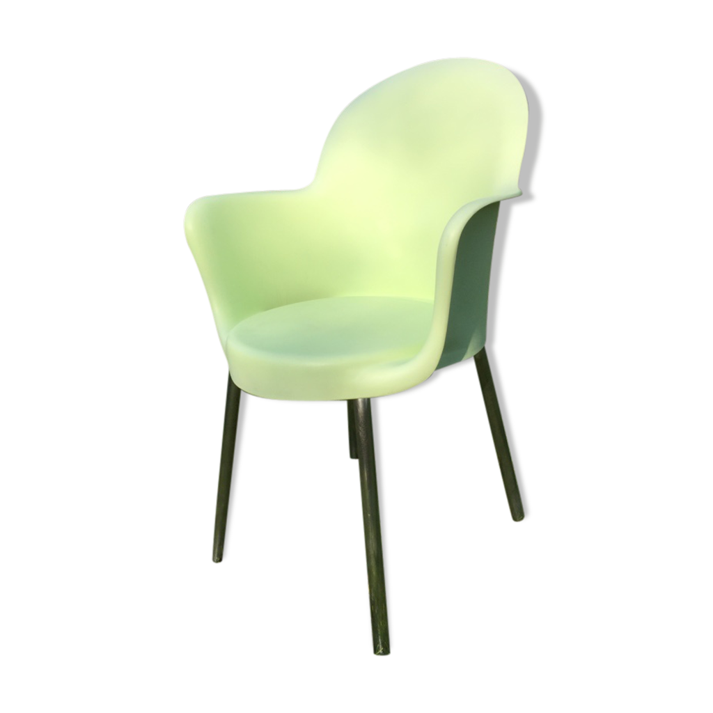 Fauteuil vert mint estampillé "Gogo Sintesi" made in italy vintage ...