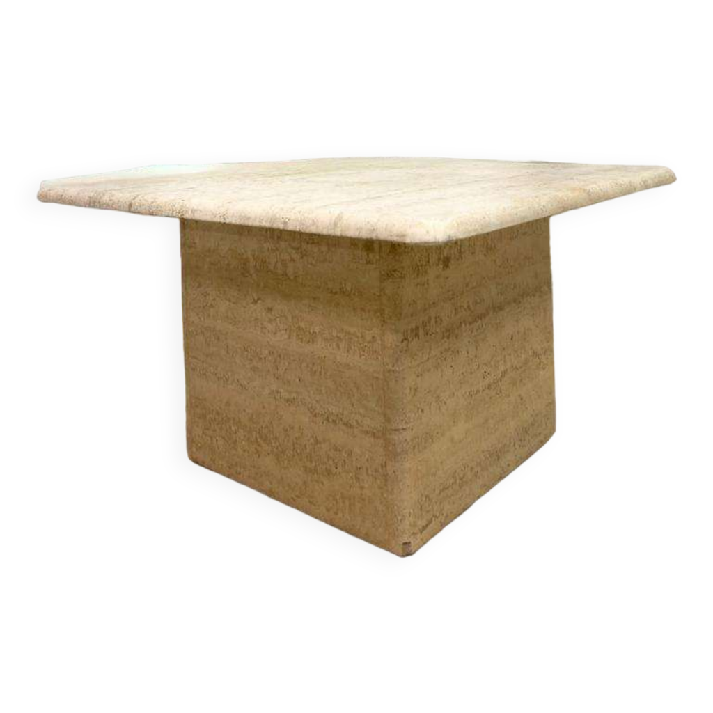 Table basse carrée en travertin | Selency