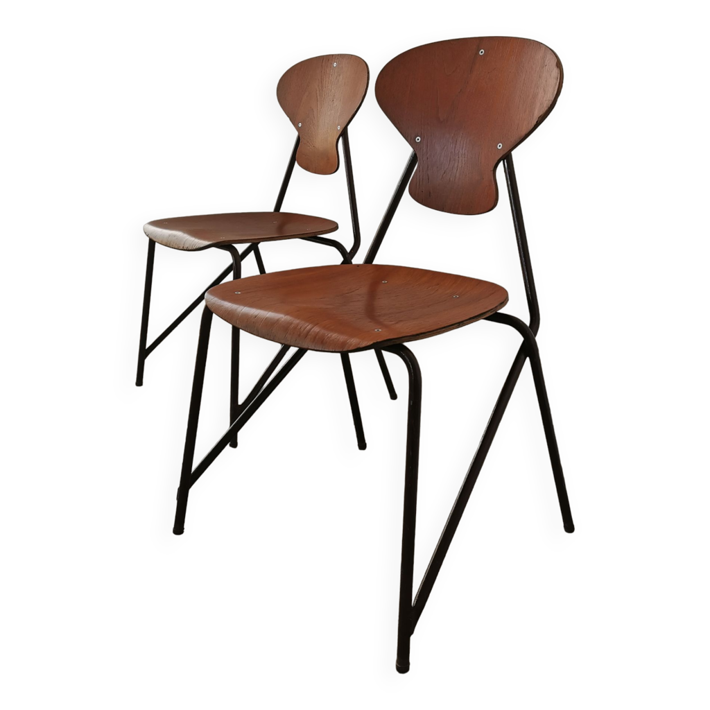 Paire de Chaises scandinaves de Steen Eiler Rasmussen & Kai Lyngfeldt ...