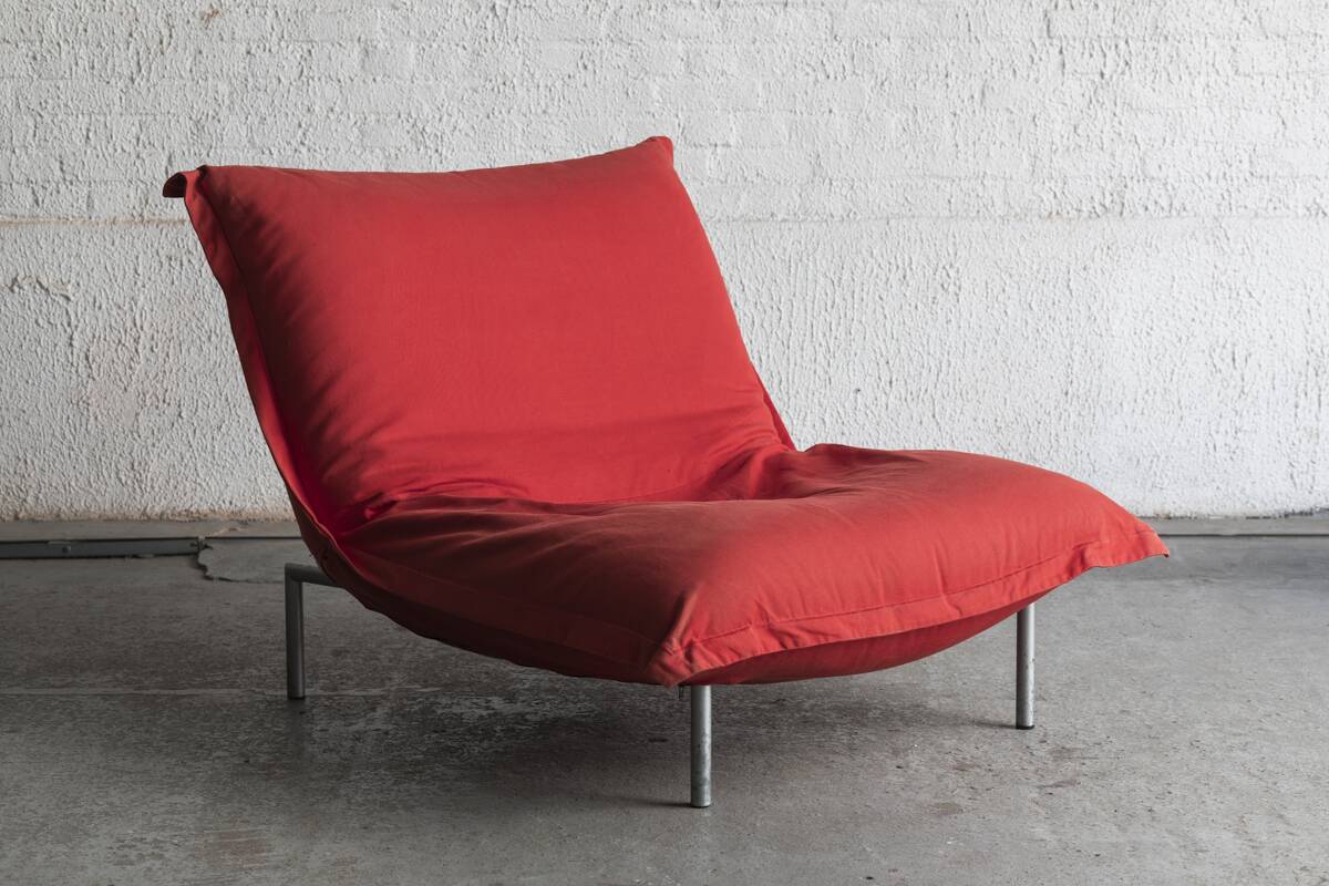 Chaise longue Calin avec repose-pieds par Pascal Mourgue pour Ligne ...