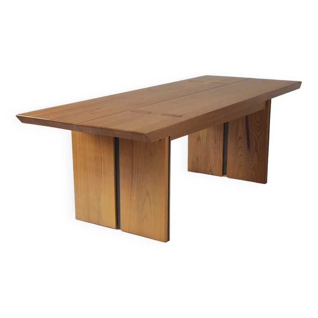 Grande table à manger en orme massif | Selency
