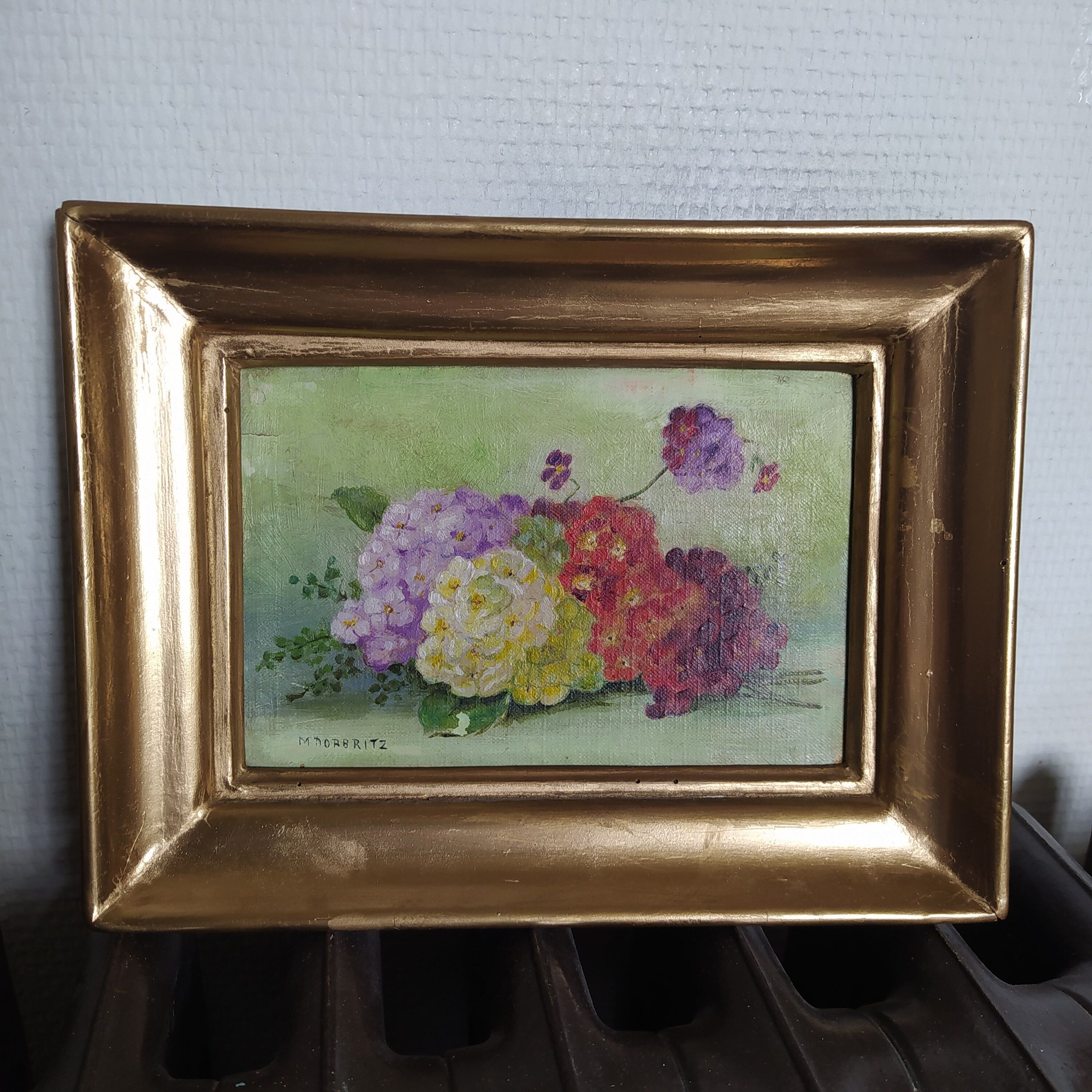 Huile sur carton signée Marguerite Dorbritz | Selency
