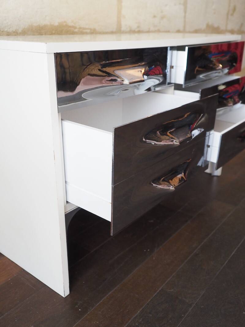 Commode DF-2000 de Raymond Loewy – chromée – Design Space Age age | Selency