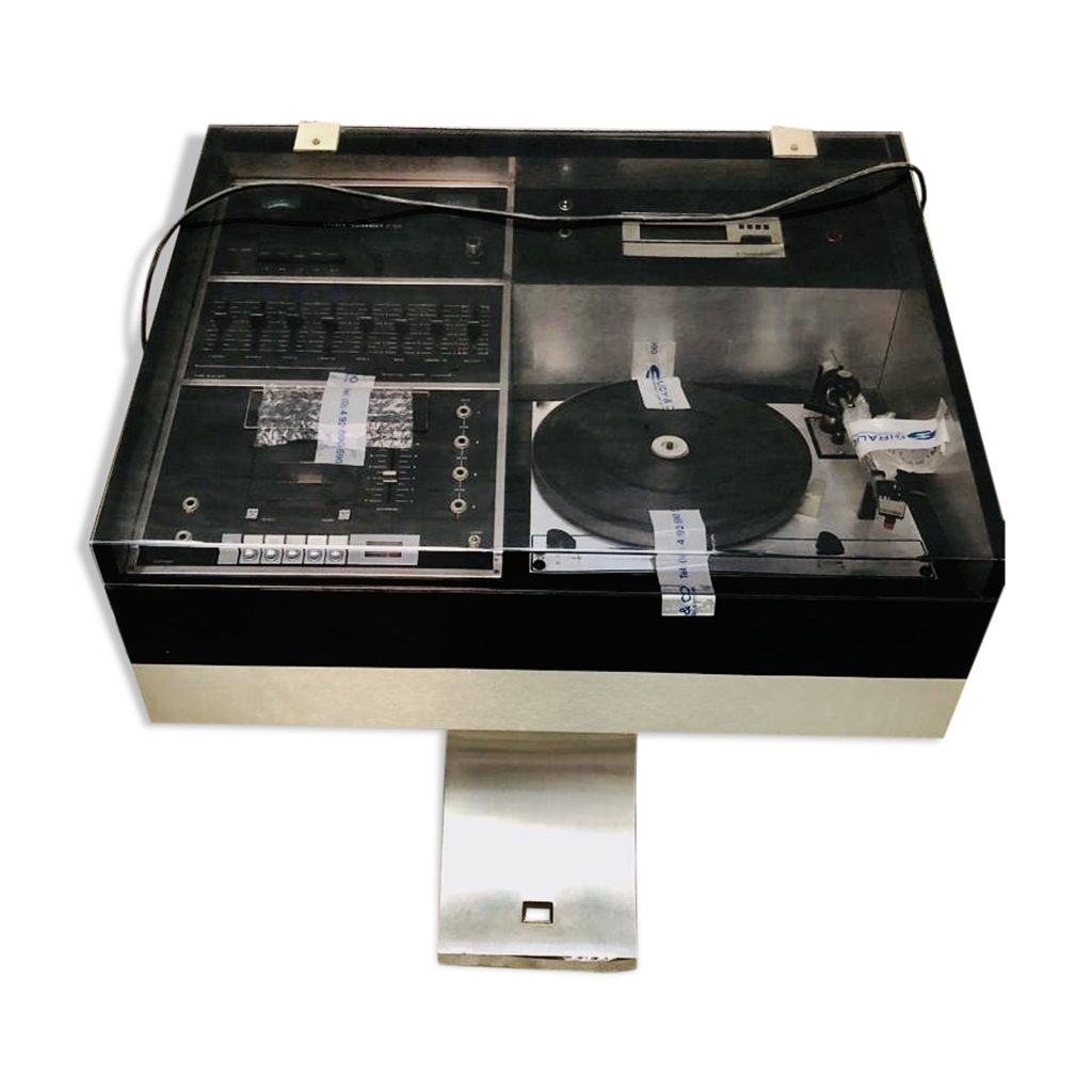 Console hifi c105 par Willy Rizzo 1970 | Selency