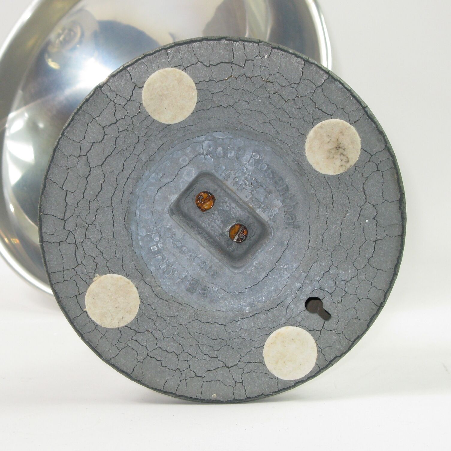 Lampe de table industrielle du milieu du siècle par Kurt Rosenthal ...