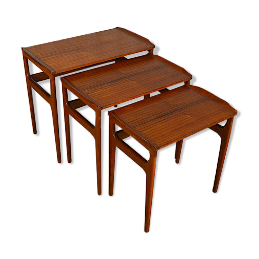 Table gigogne en teck Erling Torvits 1960 | Selency
