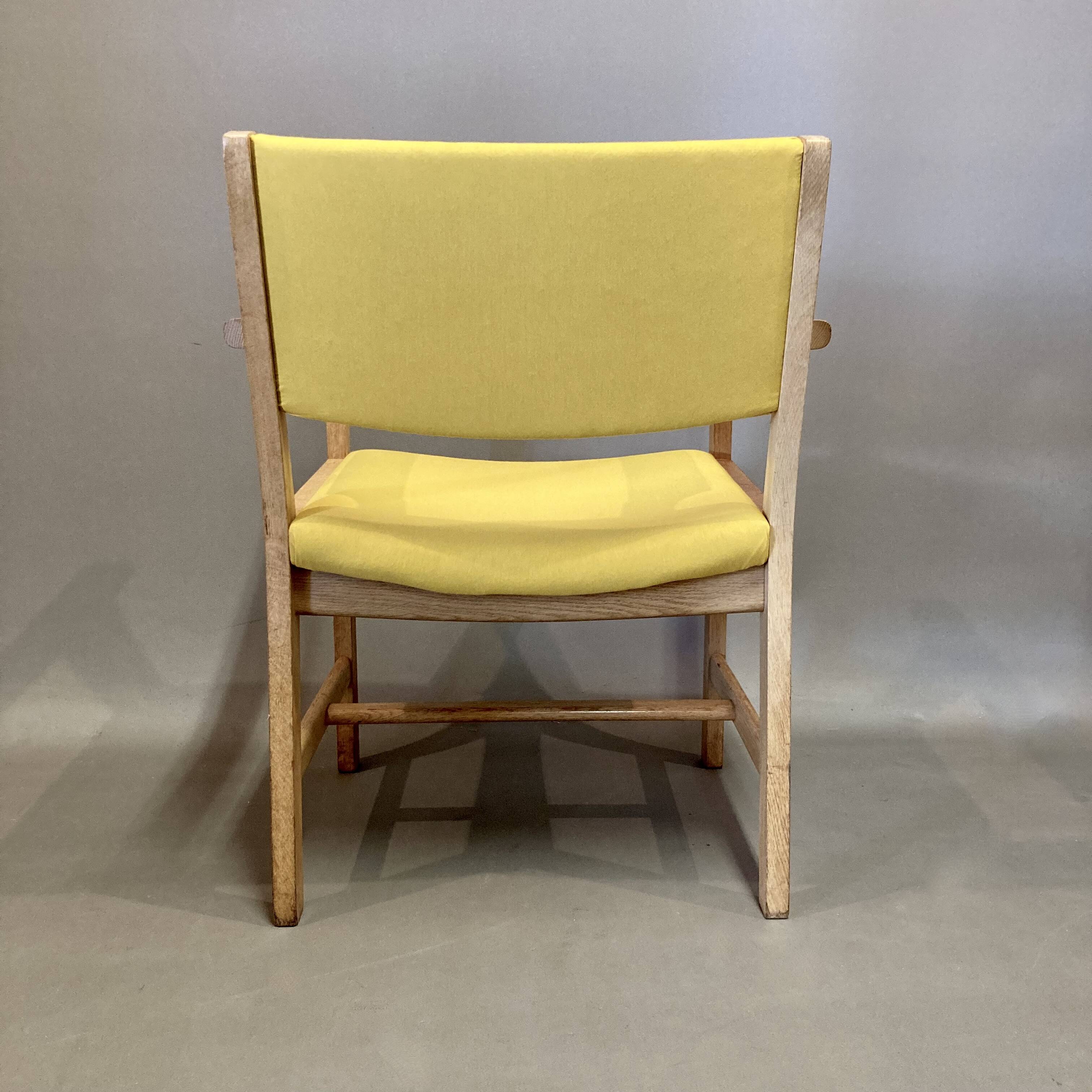Suite de 4 fauteuils Hans Wegner "design scandinave" 1960. | Selency