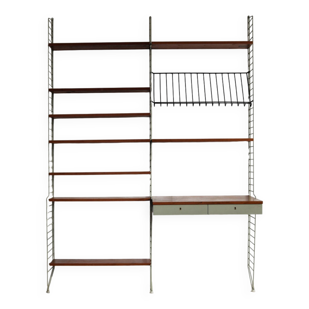 meuble mural vintage | meuble mural | années 60 | Nisse String | Selency