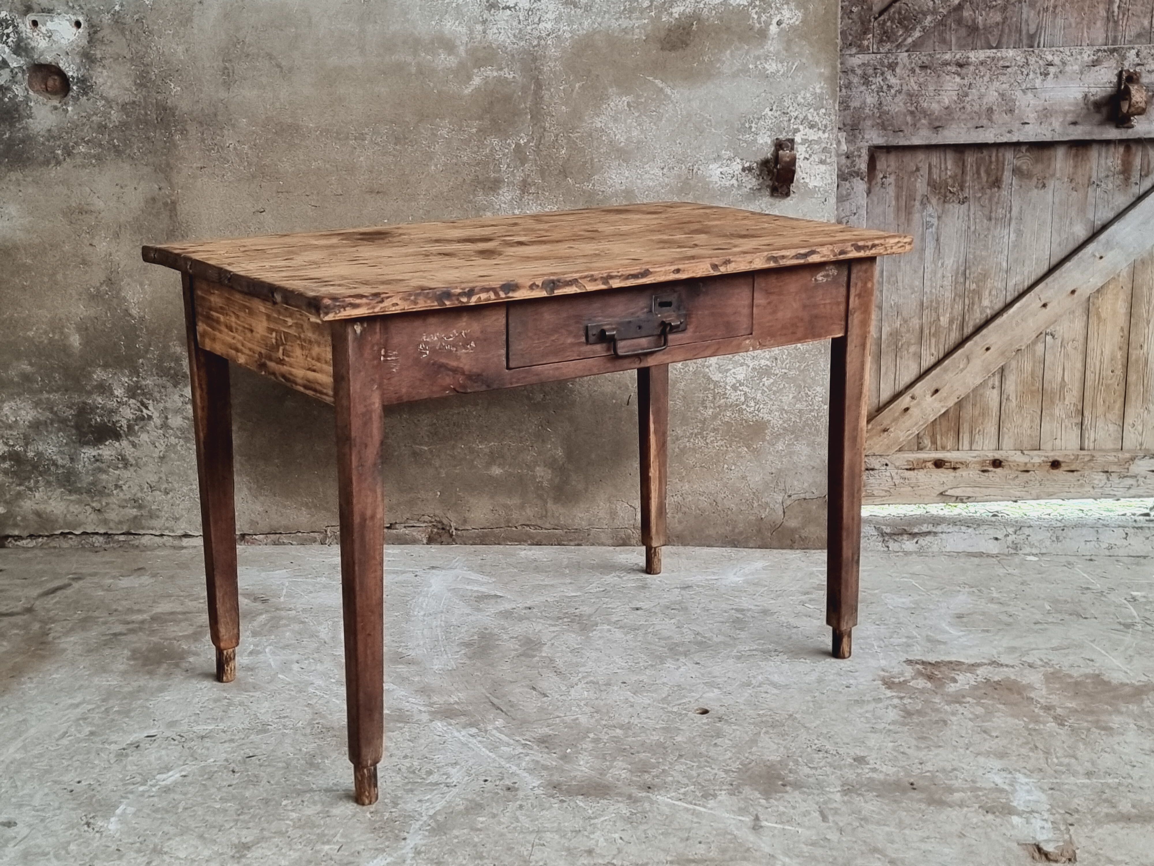 Table de travail antique table de bureau | Selency