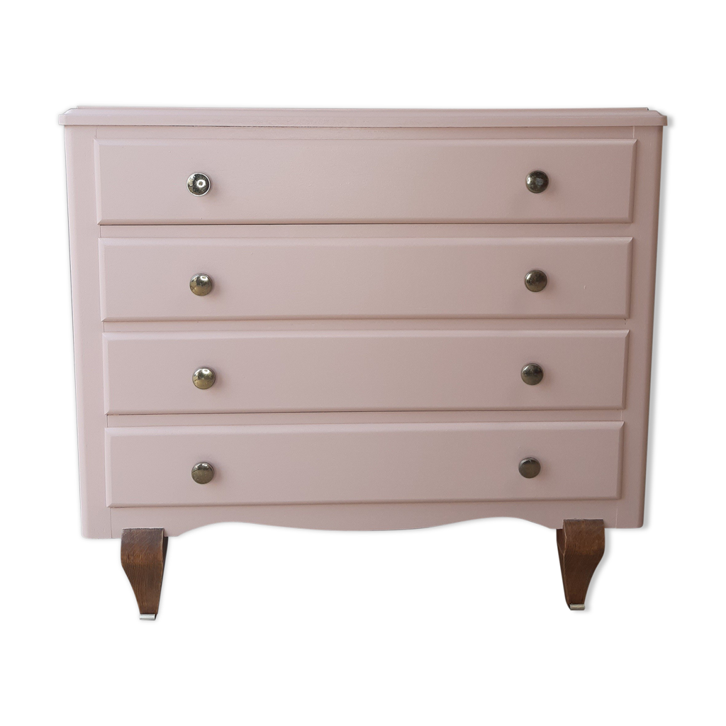 Commode vintage rose poudré | Selency