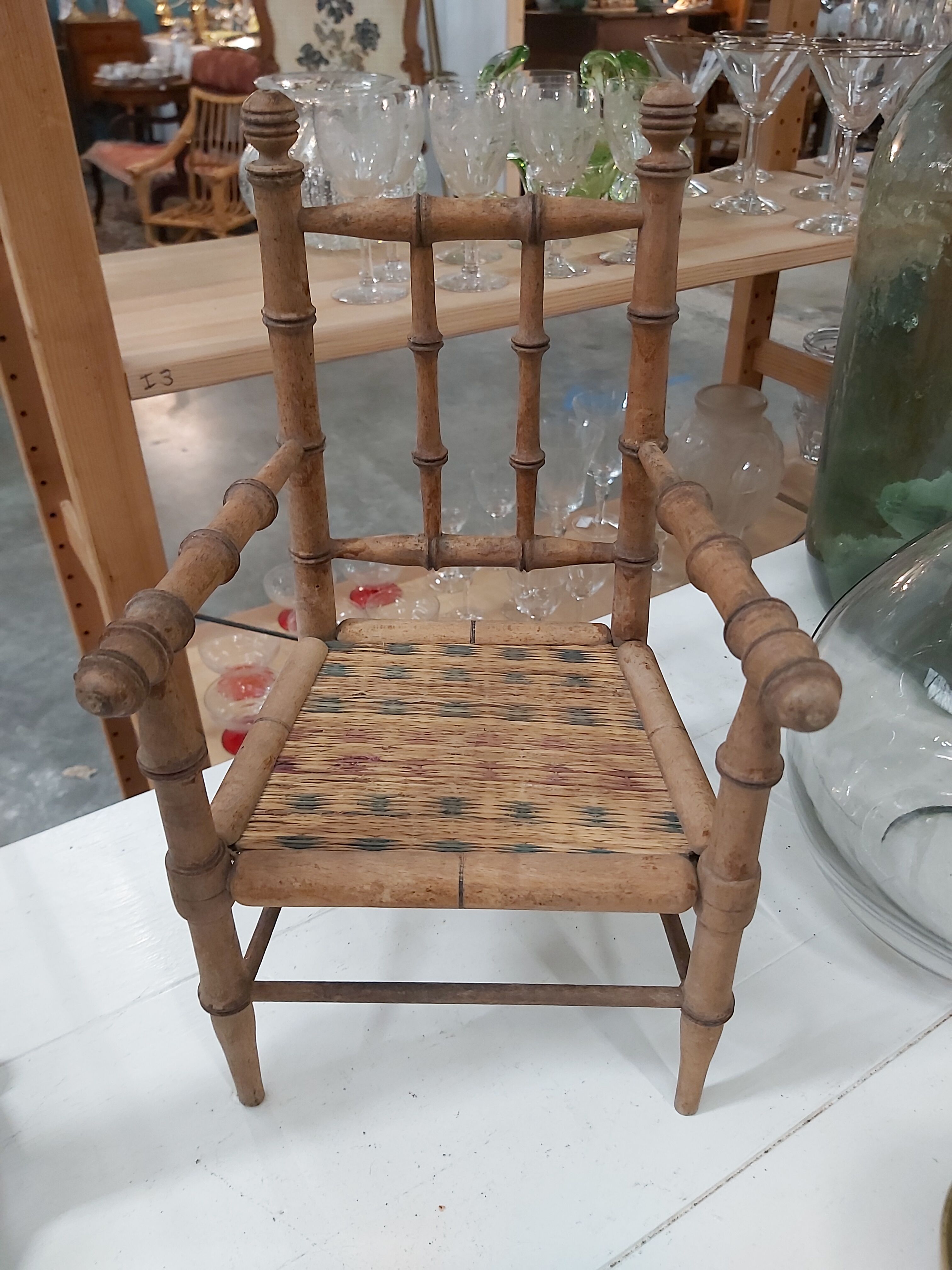 Fauteuil de poupée style bambou | Selency