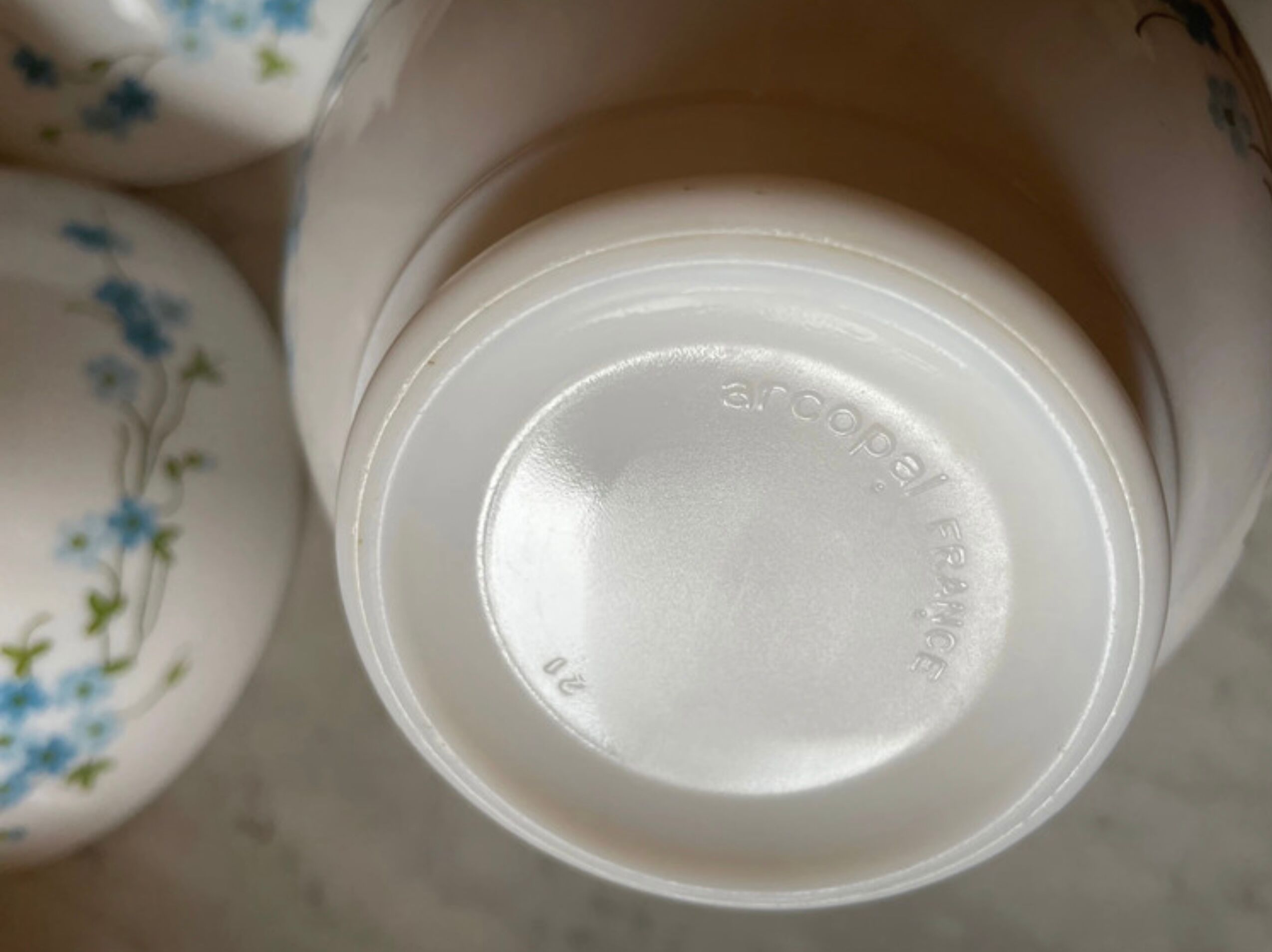 4 bols arcopal Myosotis | Selency