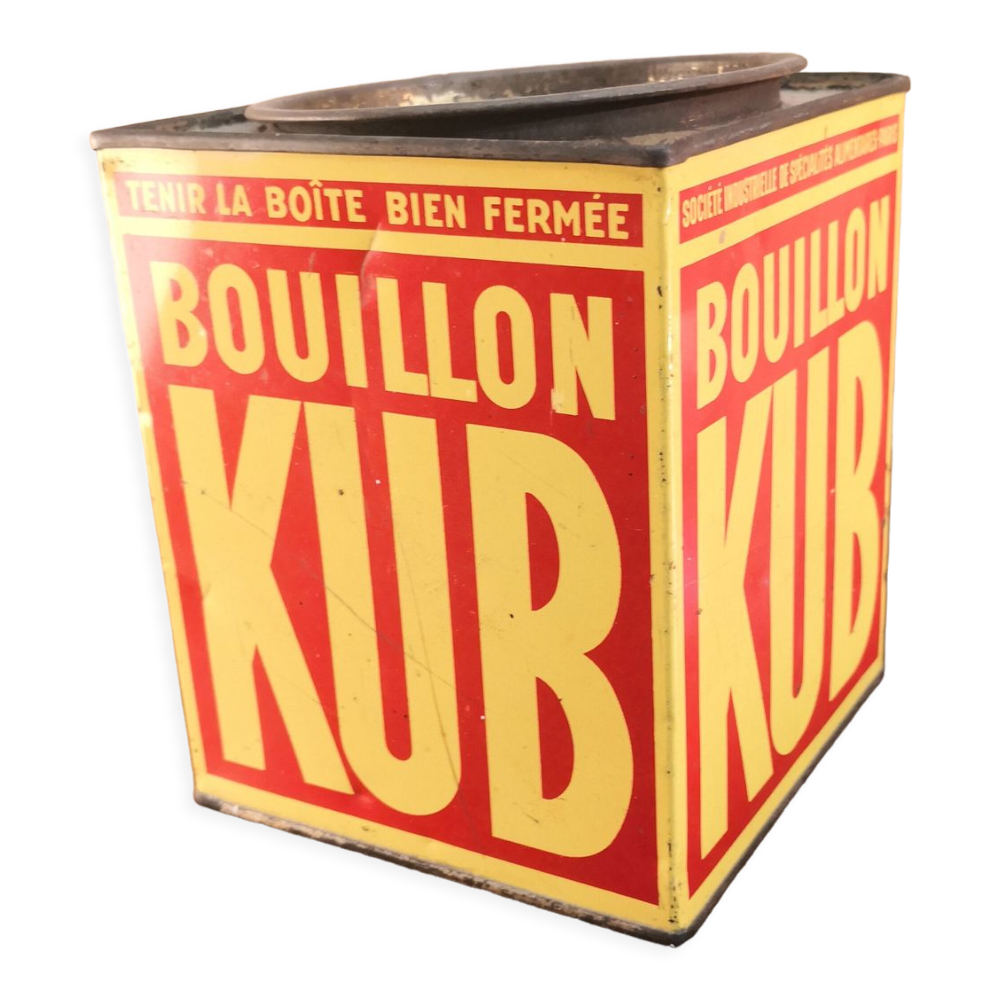 Boite bouillon KUB en métal | Selency