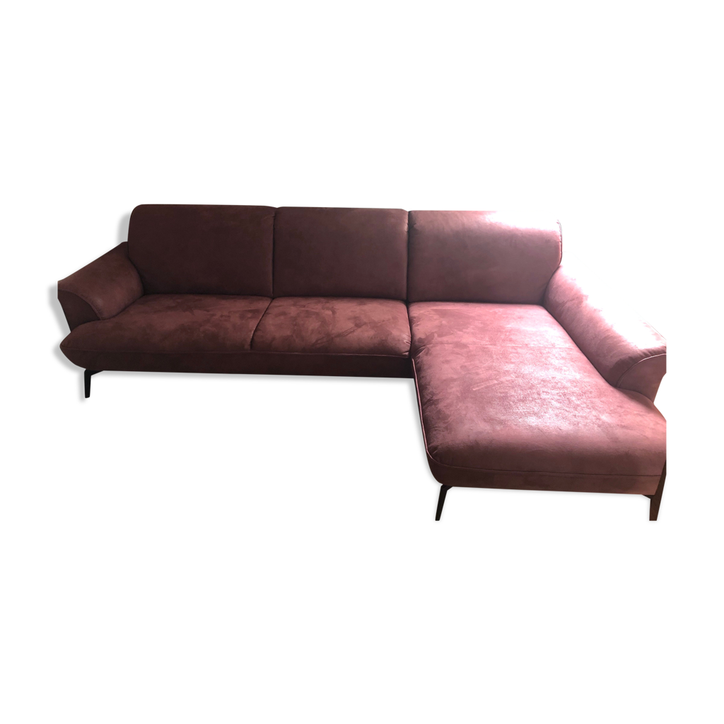 Plum corner sofa