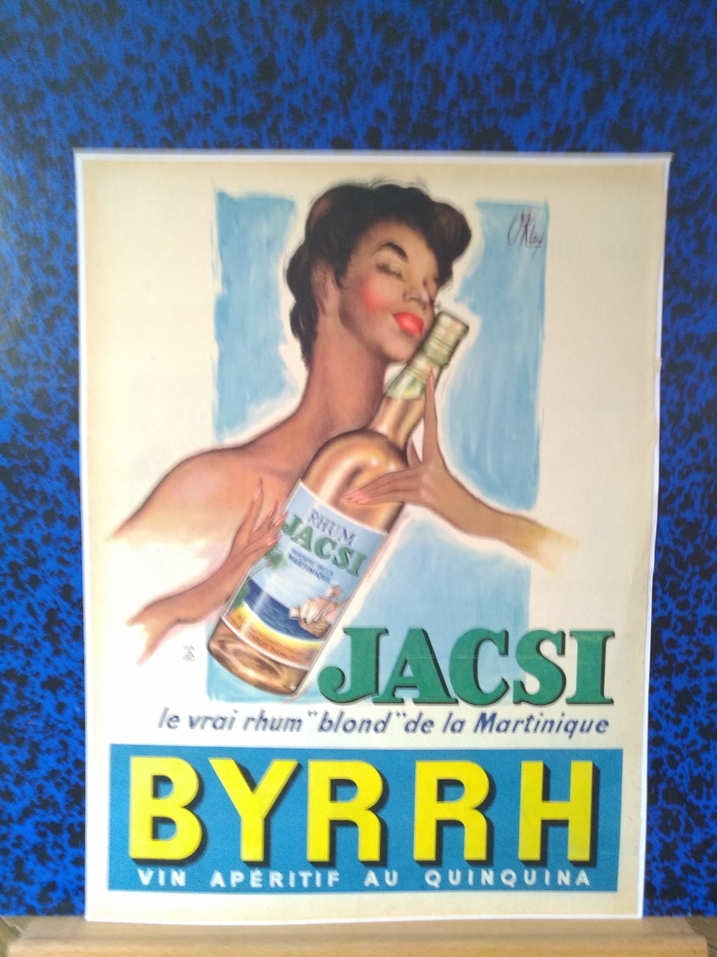 Une publicité papier rhum de Martinique Jacsi Byrrh issue revue d ...