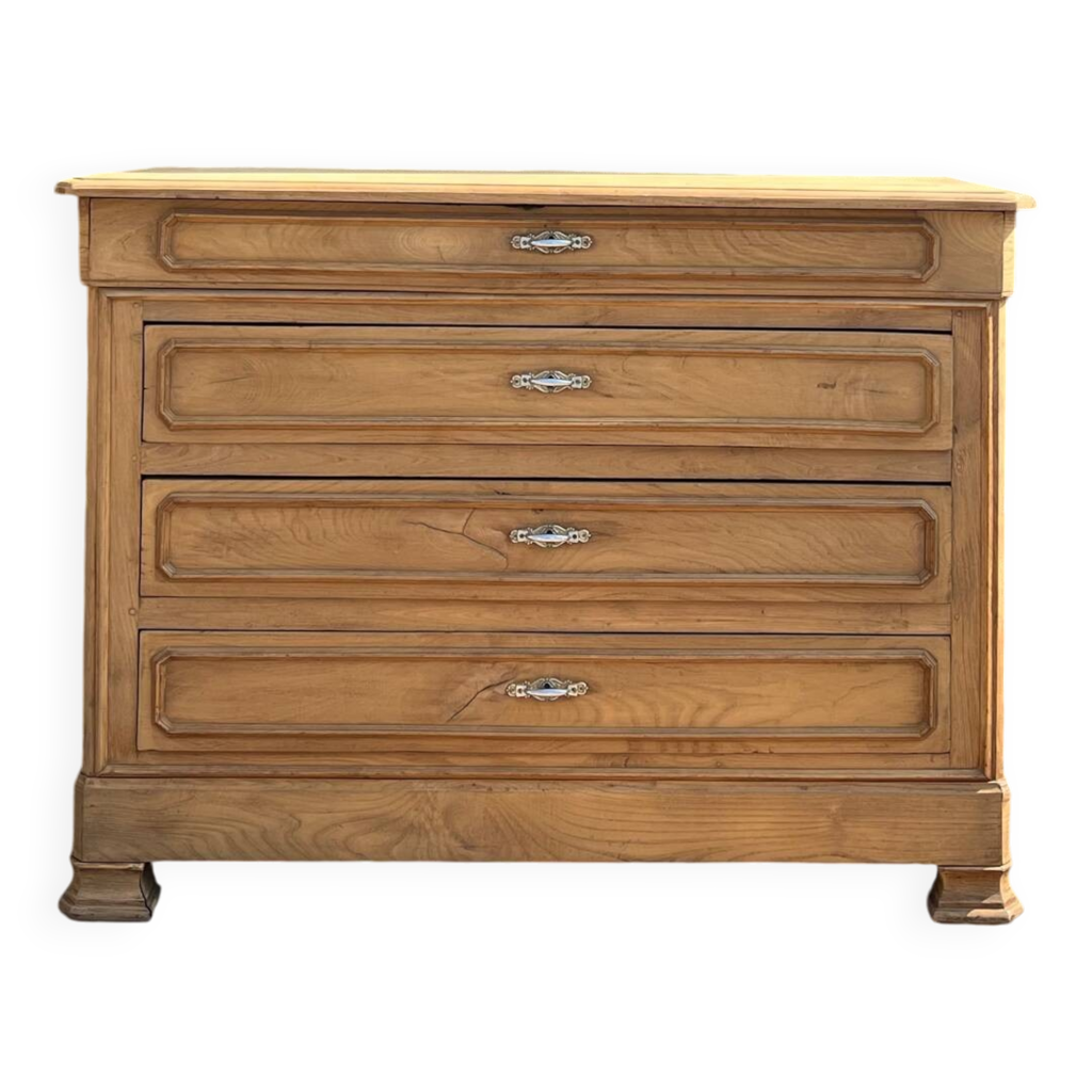 Grande commode en chêne massif brut | Selency