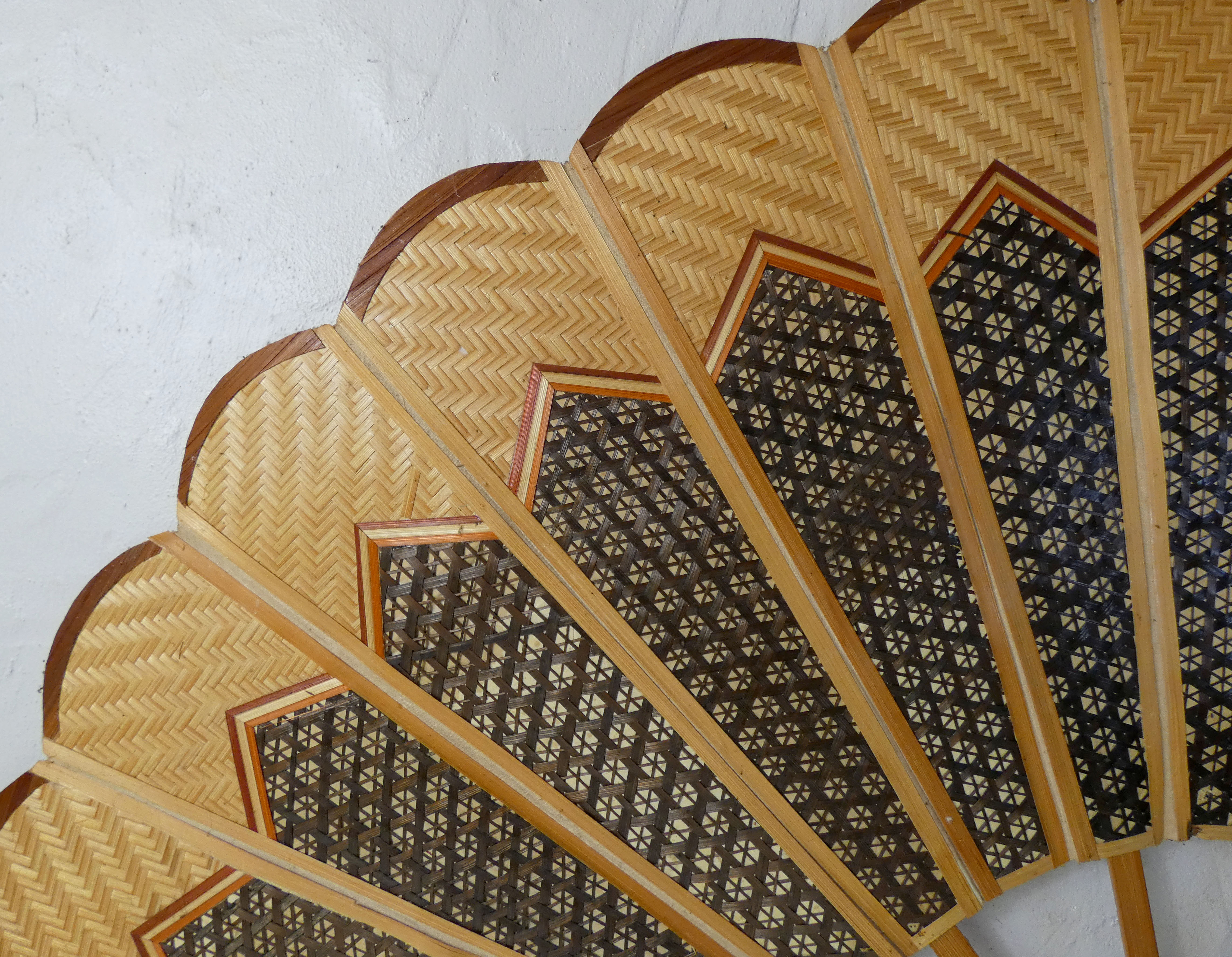 Éventail en rotin canné vintage | Selency