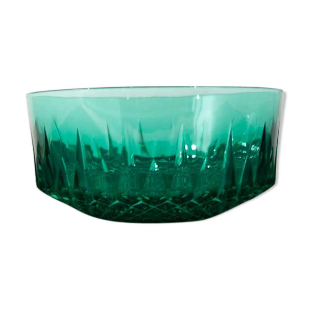 Saladier en verre vert de chez Arcoroc | Selency