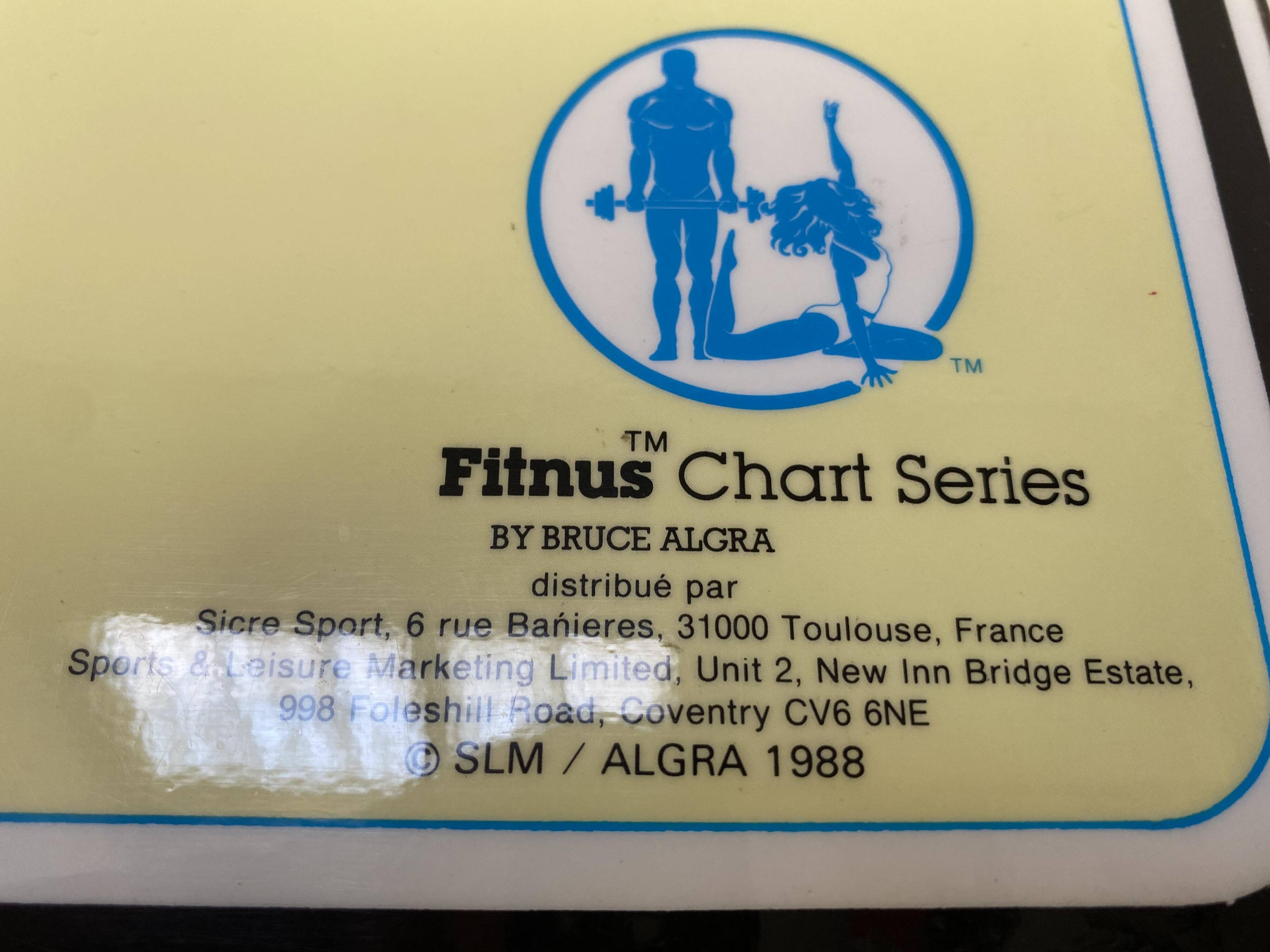 Affiche pédagogique anatomie muscles Fitnus Chart Series par Bruce ...