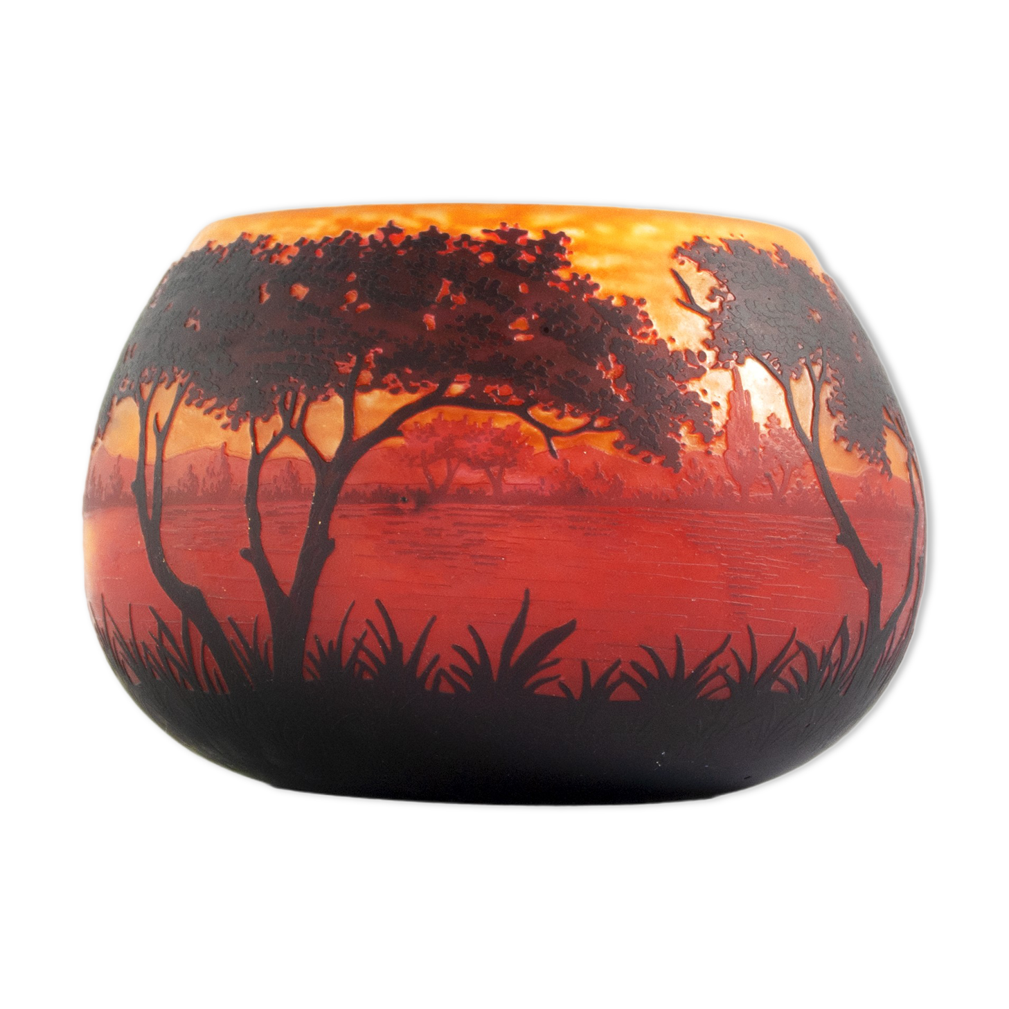 Vase "Coucher de soleil" Daum | Selency