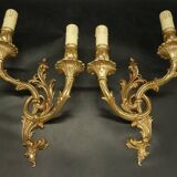 Grande paire d'appliques style Rocaille / Rococo / Baroque | Selency