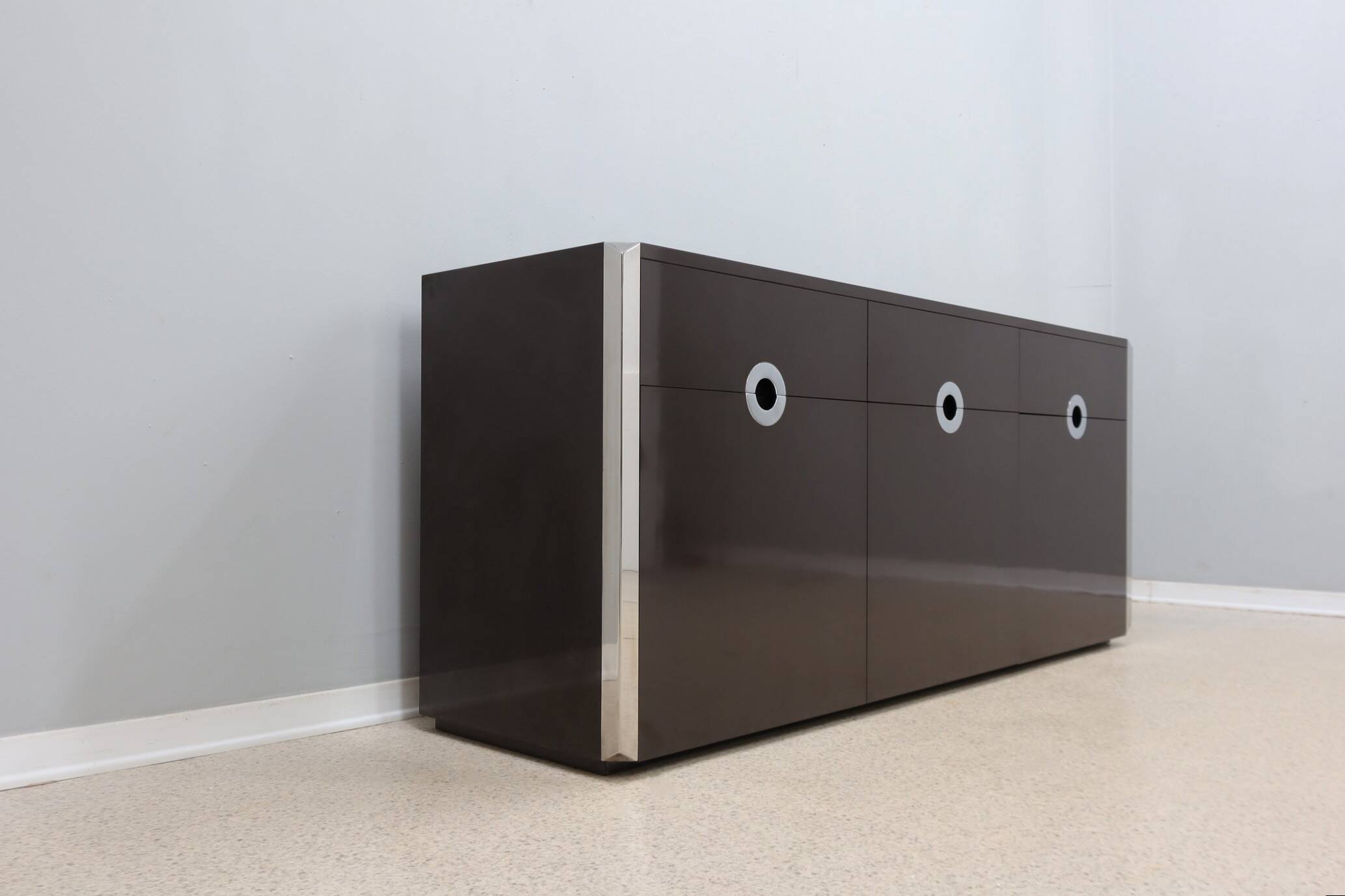 Buffet laqué Willy Rizzo Mario Sabot années 1970 | Selency